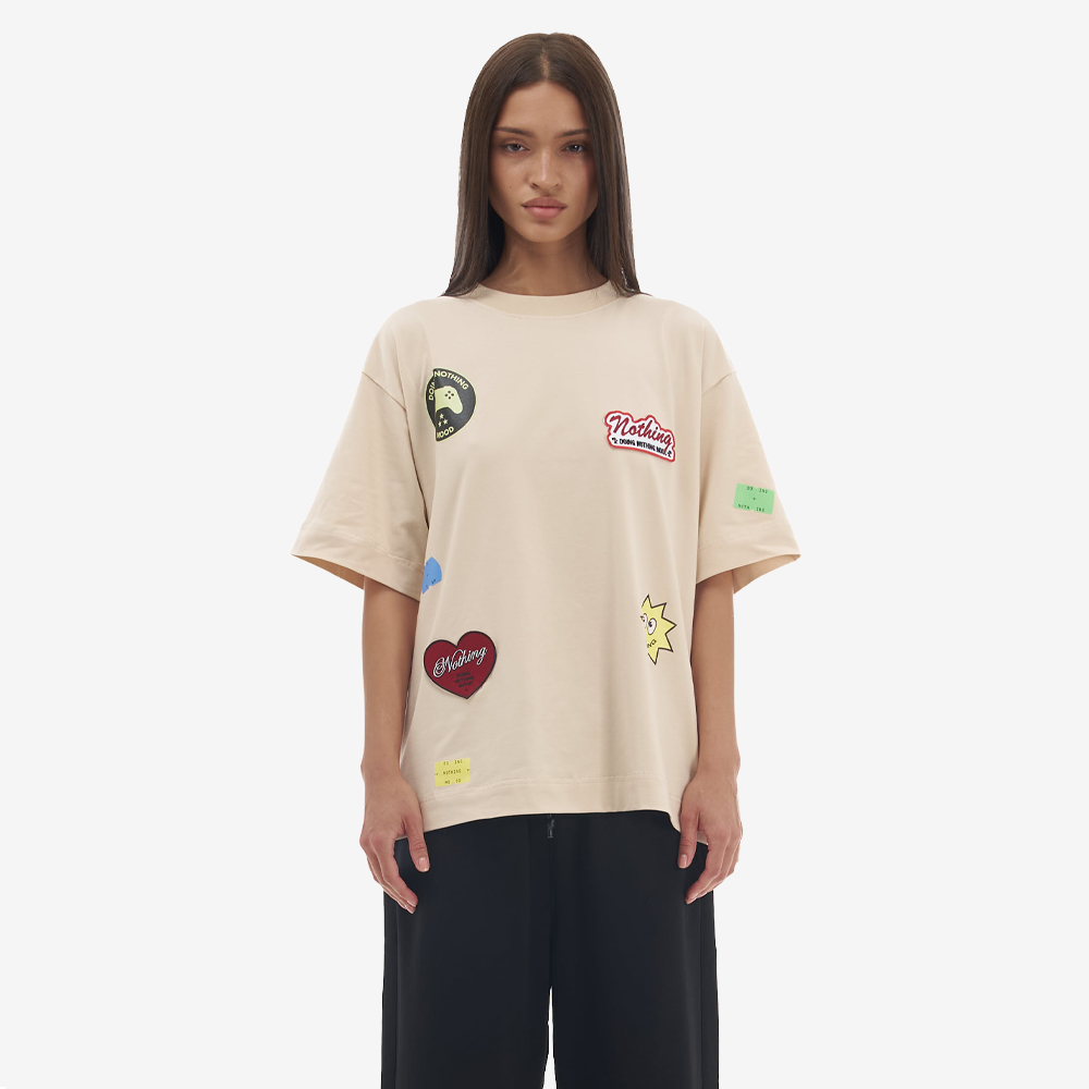 Patches Tee, Beige купить в интернет-магазине funkydunky.ru
